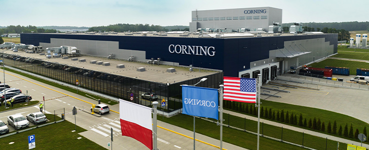 Corning otwiera w Polsce zakład produkcji światłowodów
